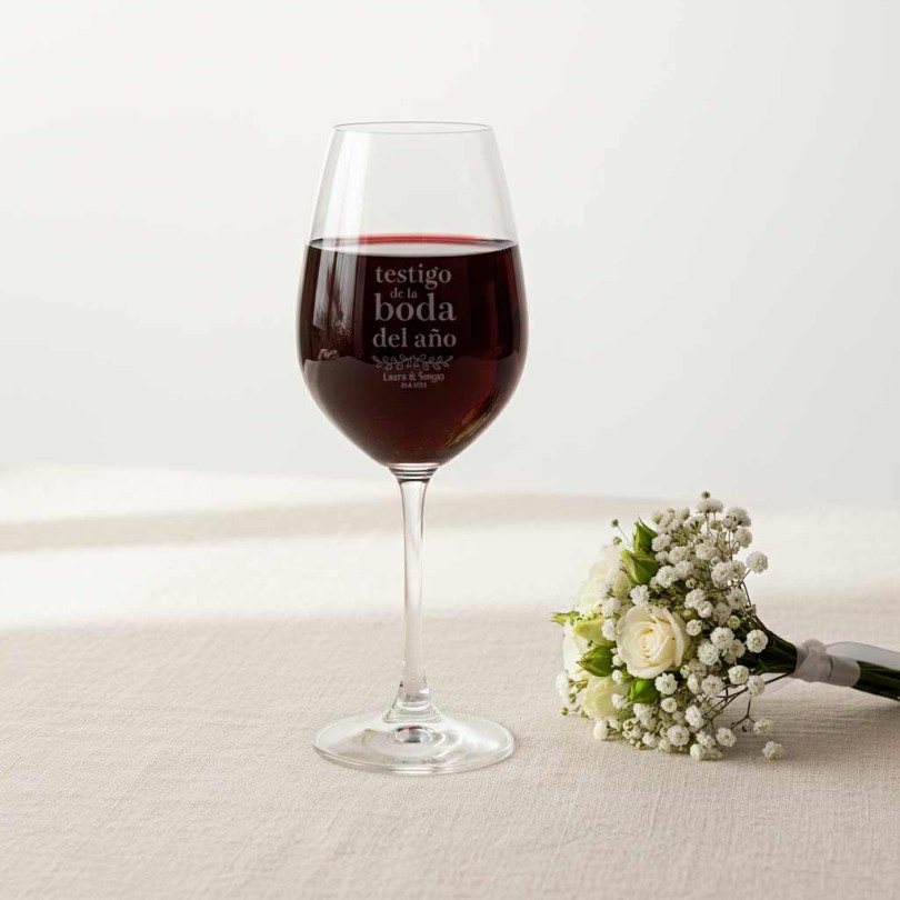 Copas de Vino Personalizadas y Grabadas ️ Detalles Únicos | moñaditas