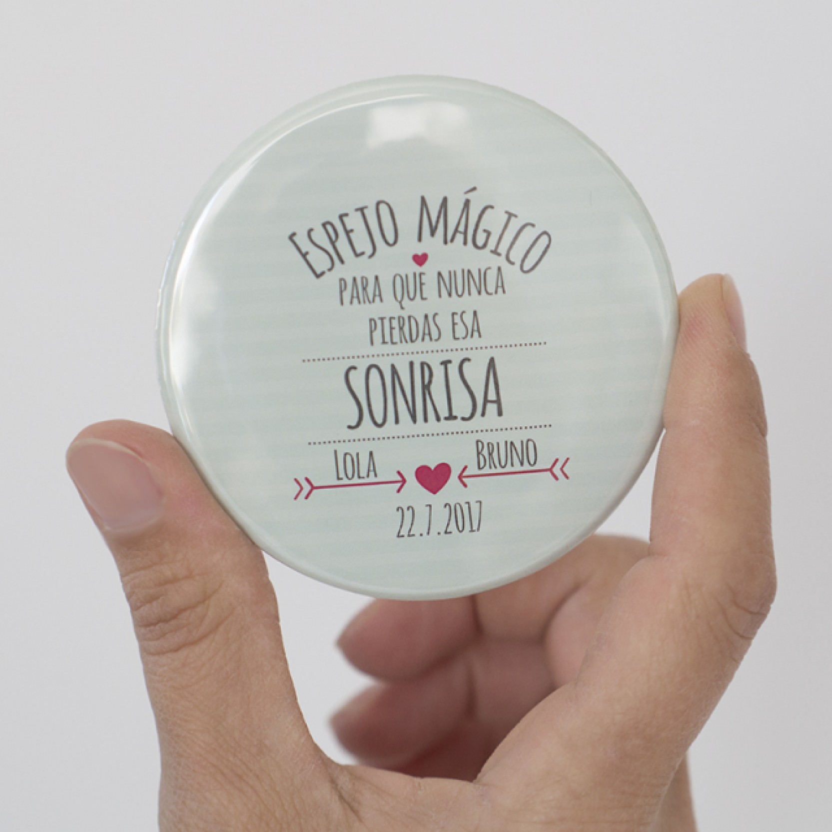 ️ Espejo regalo detalle de boda - moñaditas.com