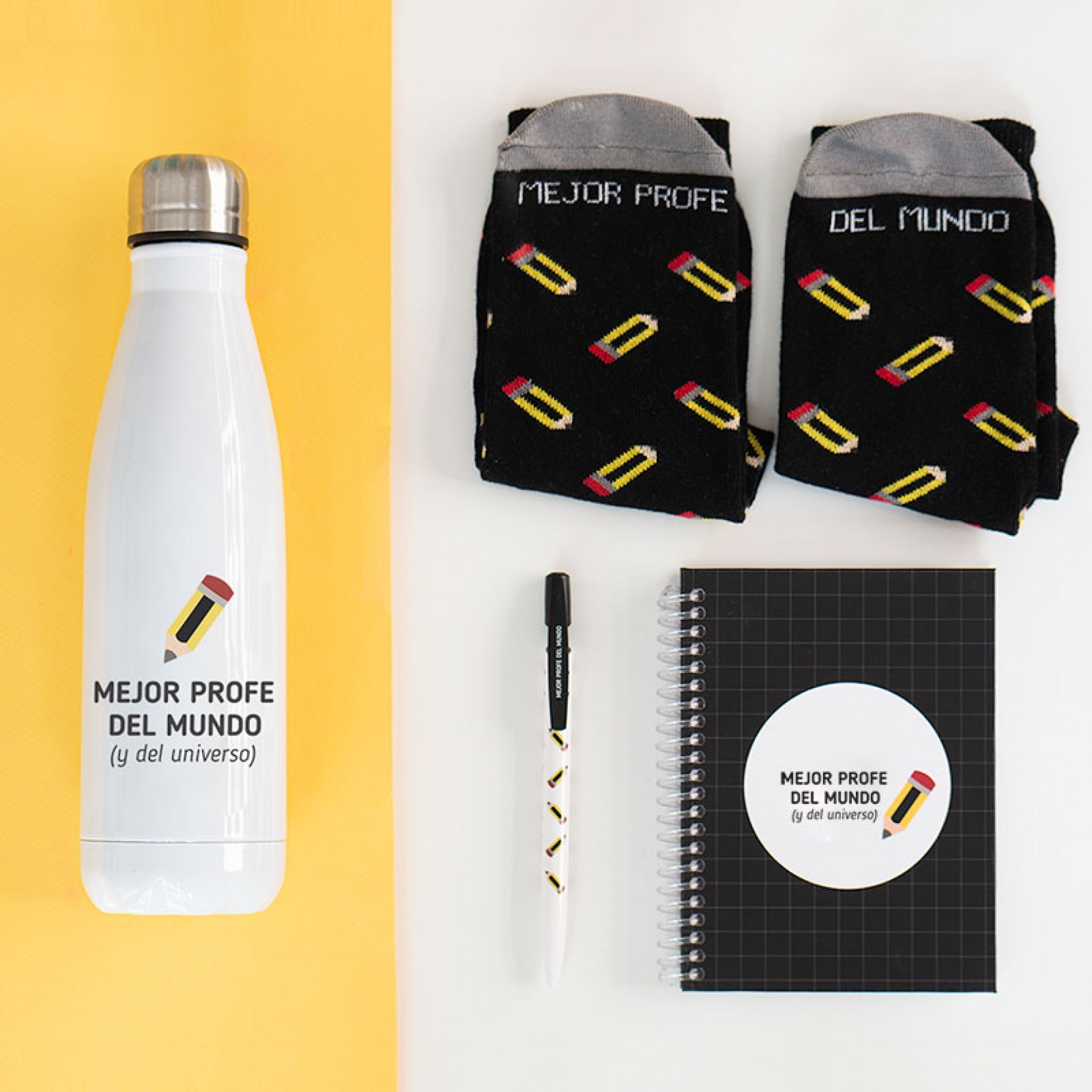 Pack regalo mejor 🥇 profe del mundo - Personalizado