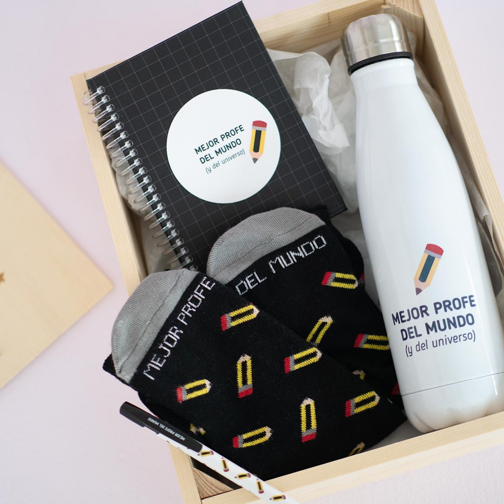Pack regalo mejor 🥇 profe del mundo - Personalizado