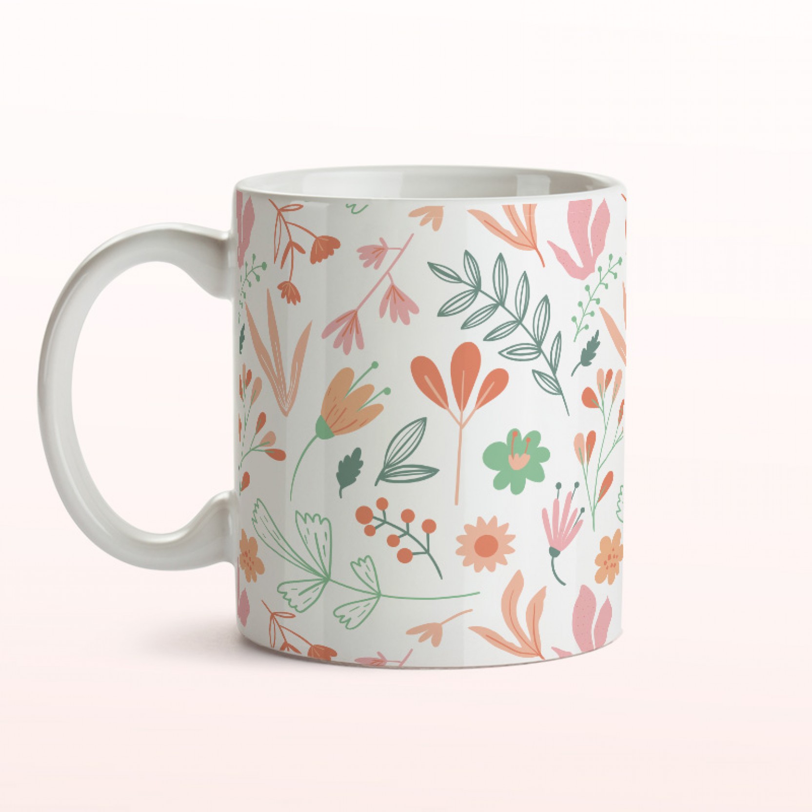 ⭐ TAZA flores PERSONALIZADA con el nombre ⭐